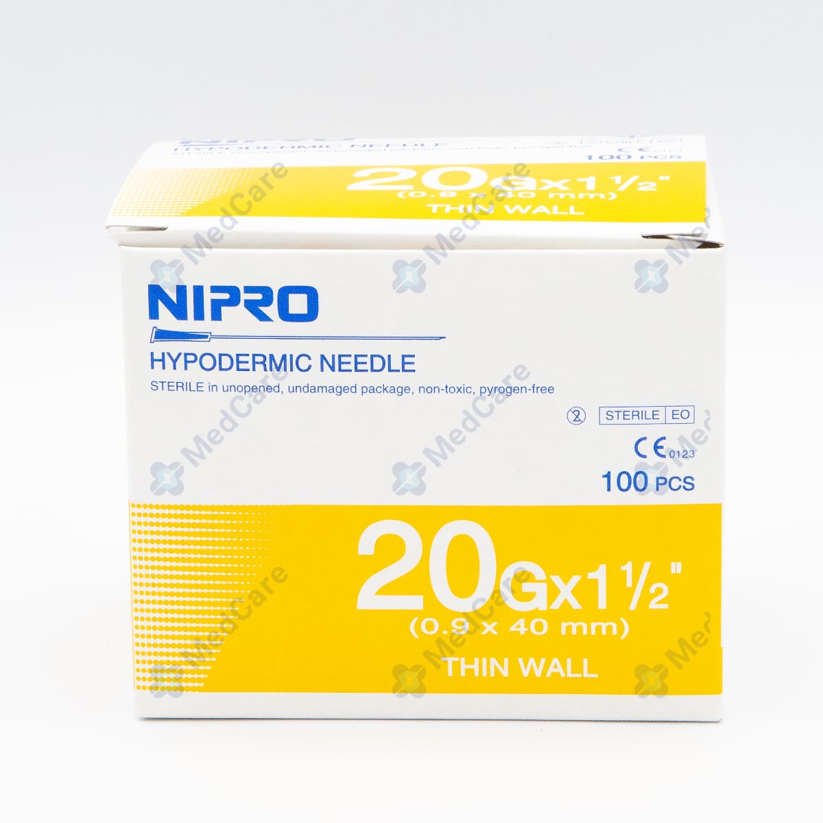 Nipro Hypodermic Needle 20G x 1 นิ้ว 1/2 นิ้ว บรรจุ 100 ชิ้นต่อกล่อง ...