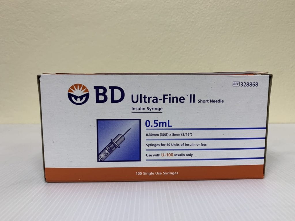 (ขายยกลัง 5 กล่องๆละ 465.-) BD INSULIN กระบอกฉีดยา อินซูลิน + เข็ม ...