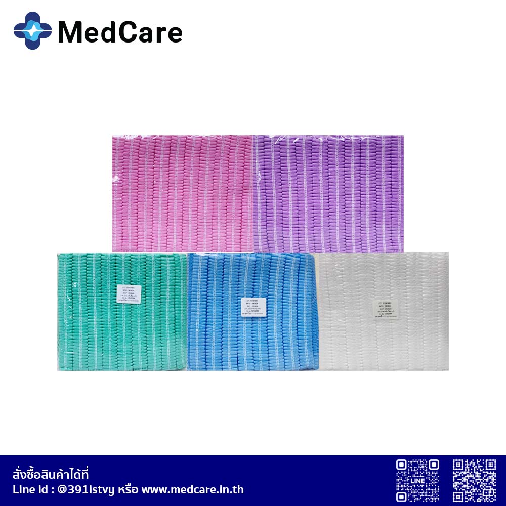 OEM MediTech หมวกคลุมผมทางการแพทย์ หนา 14 แกรม ยาว 21″ (100 ชิ้น / แพค ...